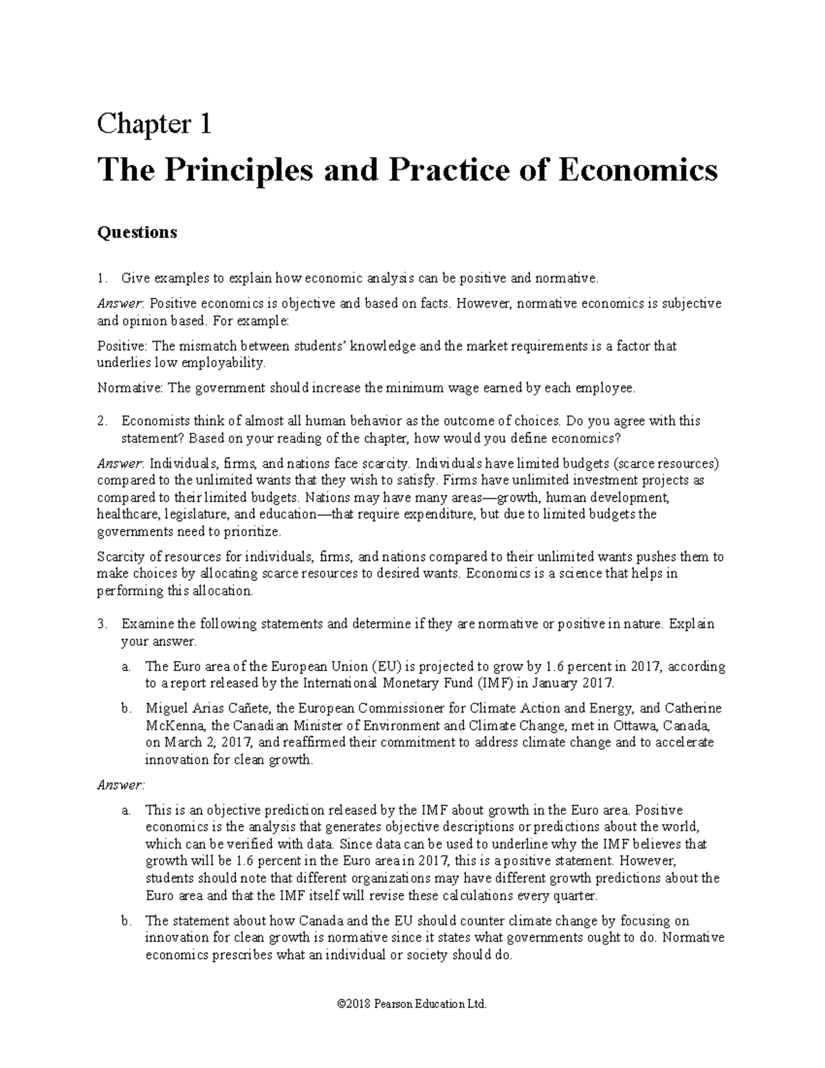 Sample for Solution Manual Microeconomics 2nd Global Edition by Daron Acemoglu & David Laibson ...