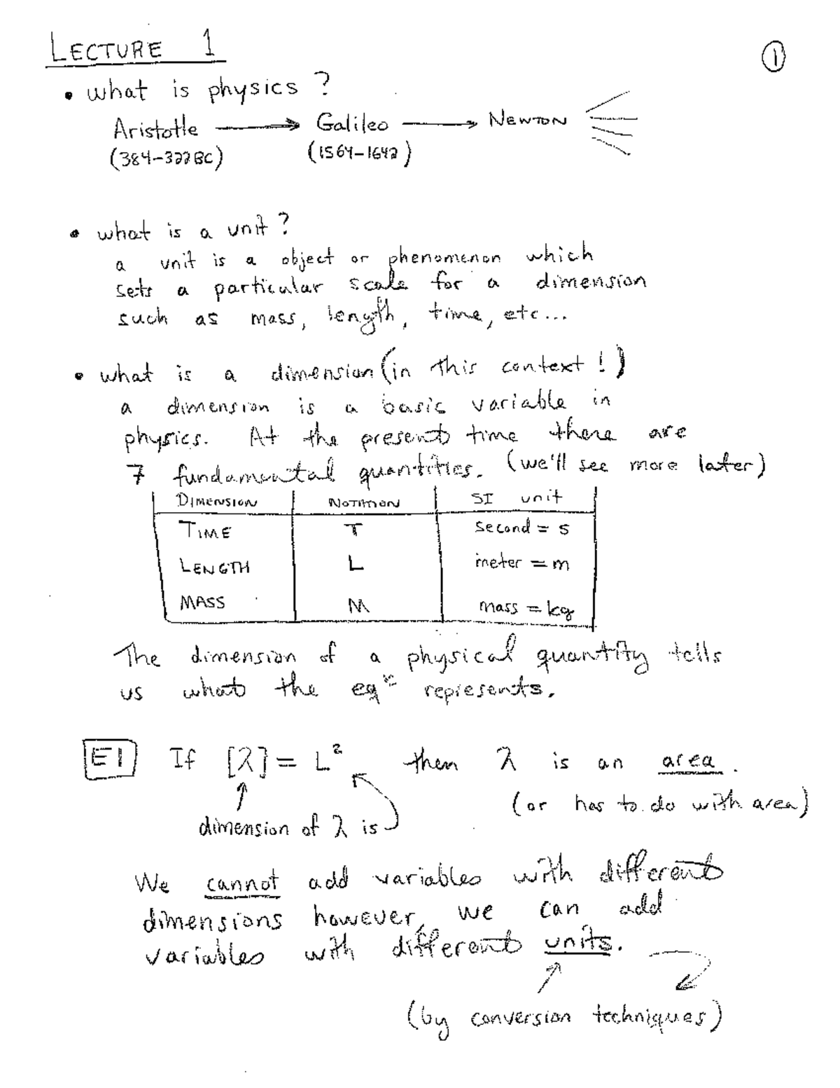 Lecture notes, lectures 1 - 5 - o WhOCt IS ? W Gal l ea) 9 q umjr? CL ...