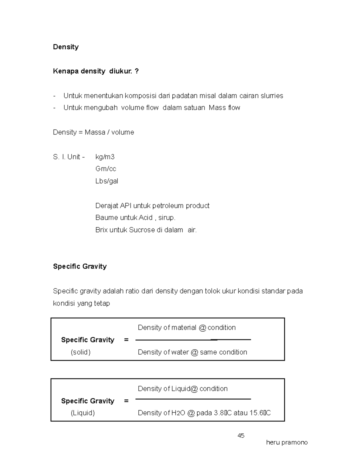Buku pintar 2 - materi praktek - ####### Density ####### Kenapa density ...