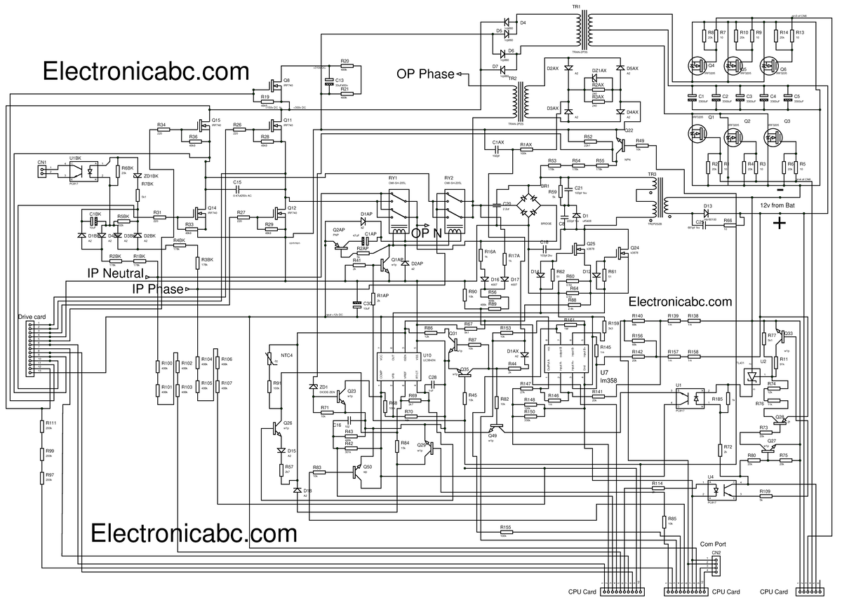 Homage inverex pcb 02g schematic - +310v DC +150v DC to + +300v DC - Q ...