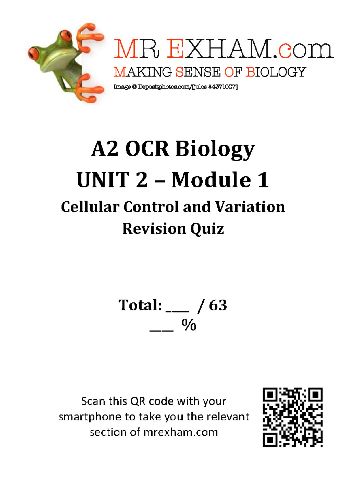 Unit2module 1revisionquiz-131110062926-phpapp 02 - A2 OCR Biology UNIT ...