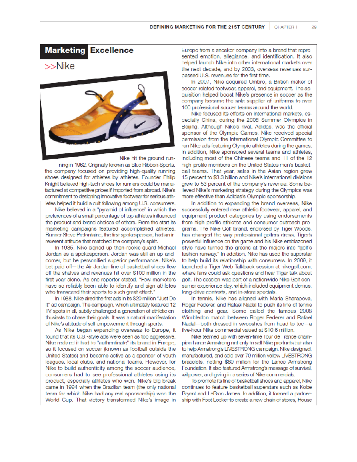 1. nike case study . competitive advantage - mba- hr and marketing ...