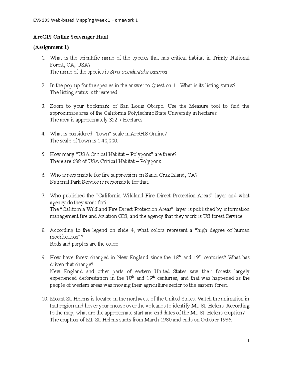 Sasnita Assignment 1 - EVS 509 Web-based Mapping Week 1 Homework 1 ArcGIS Online Scavenger Hunt ...