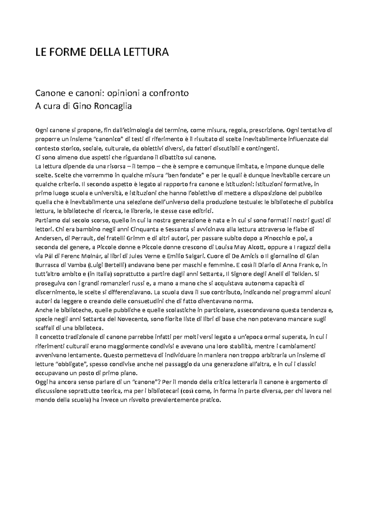 Riassunto Rivista Biblioteche Oggi Trends - LE FORME DELLA LETTURA ...