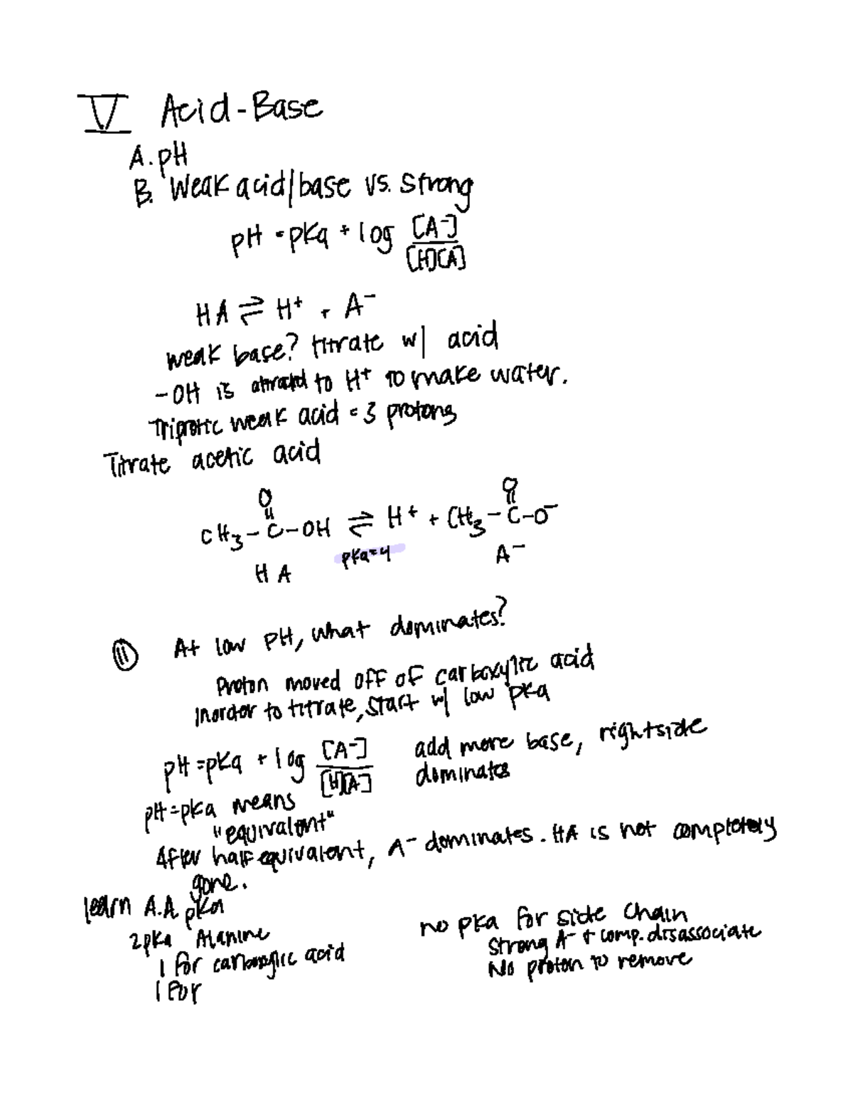 Acid-Base - Acid base properties - I Avid Base A pH ####### B Weakacid ...