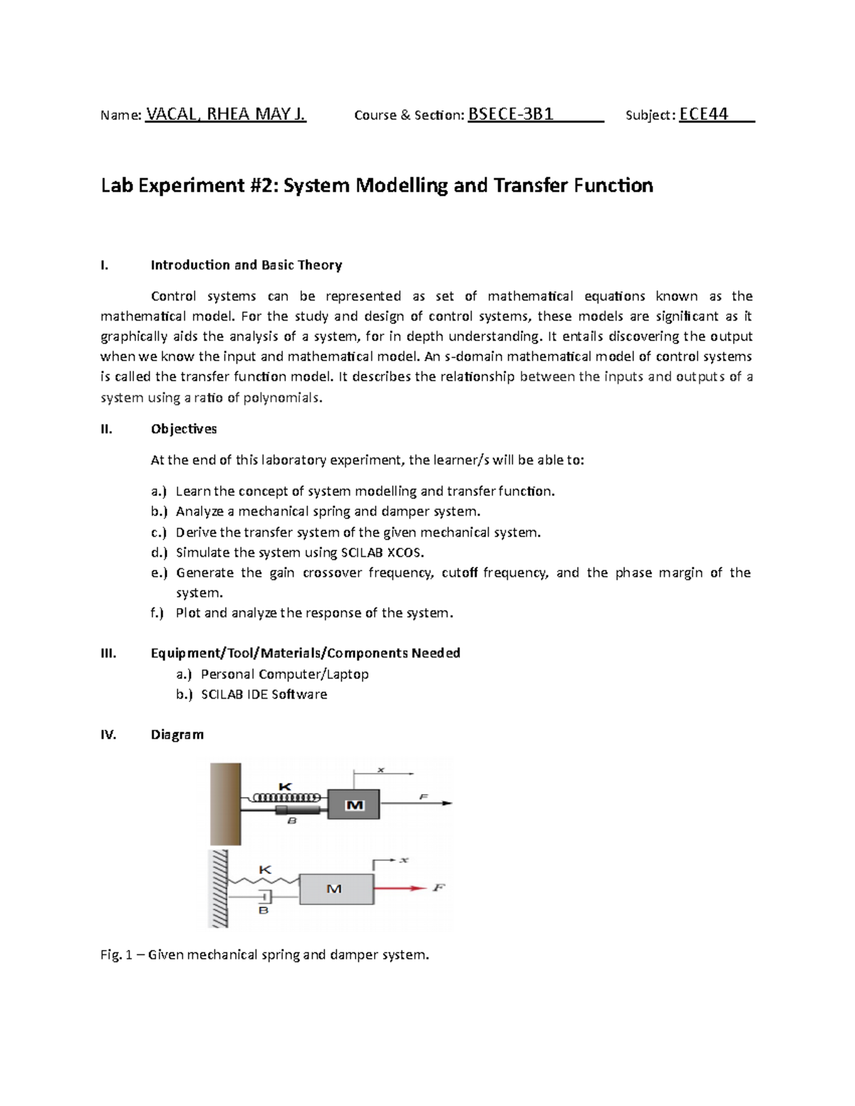 Vacal ACT2 - te,kgtjmdnjuilg - Name: VACAL, RHEA MAY J. Course ...