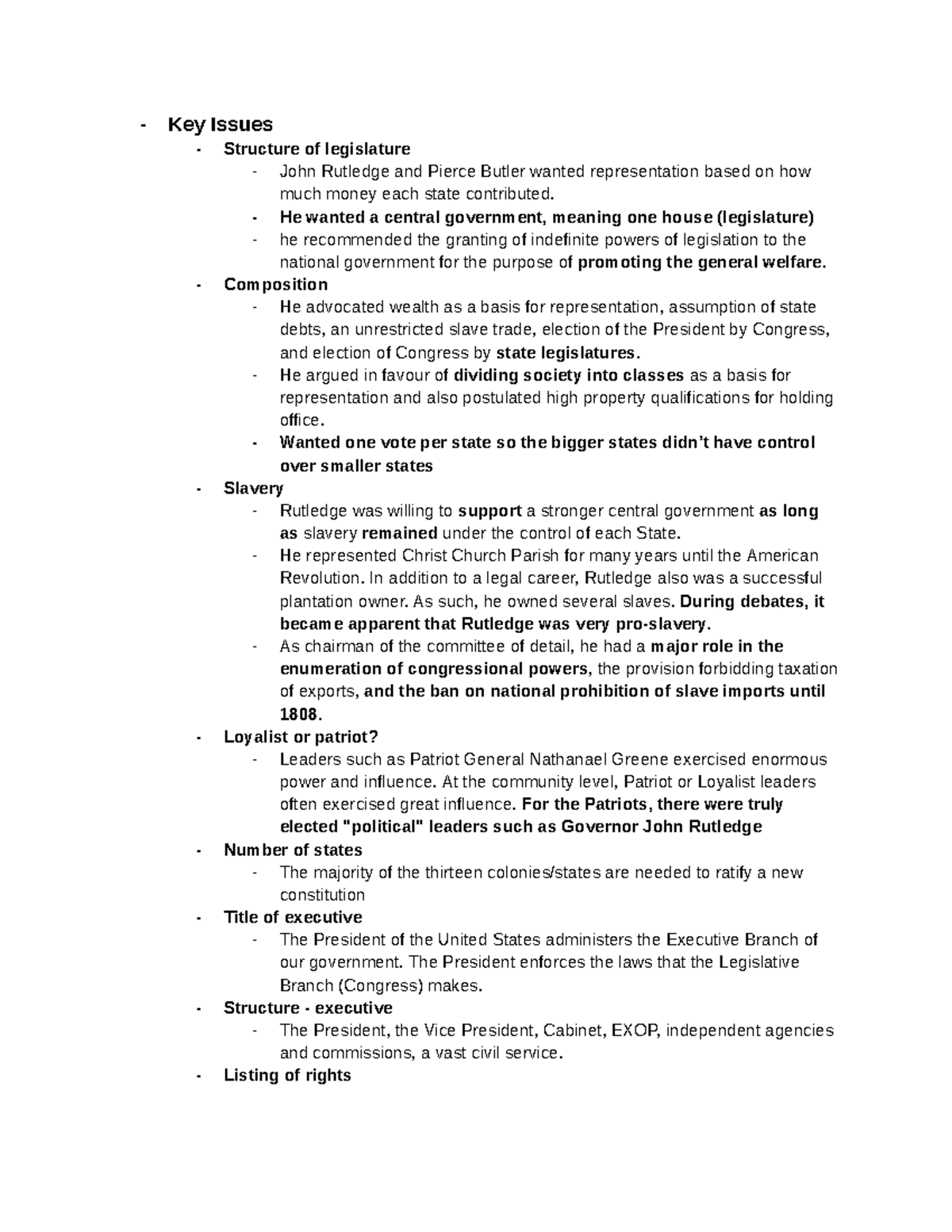 John Rutledge Research - Google Docs - Key Issues Structure of ...
