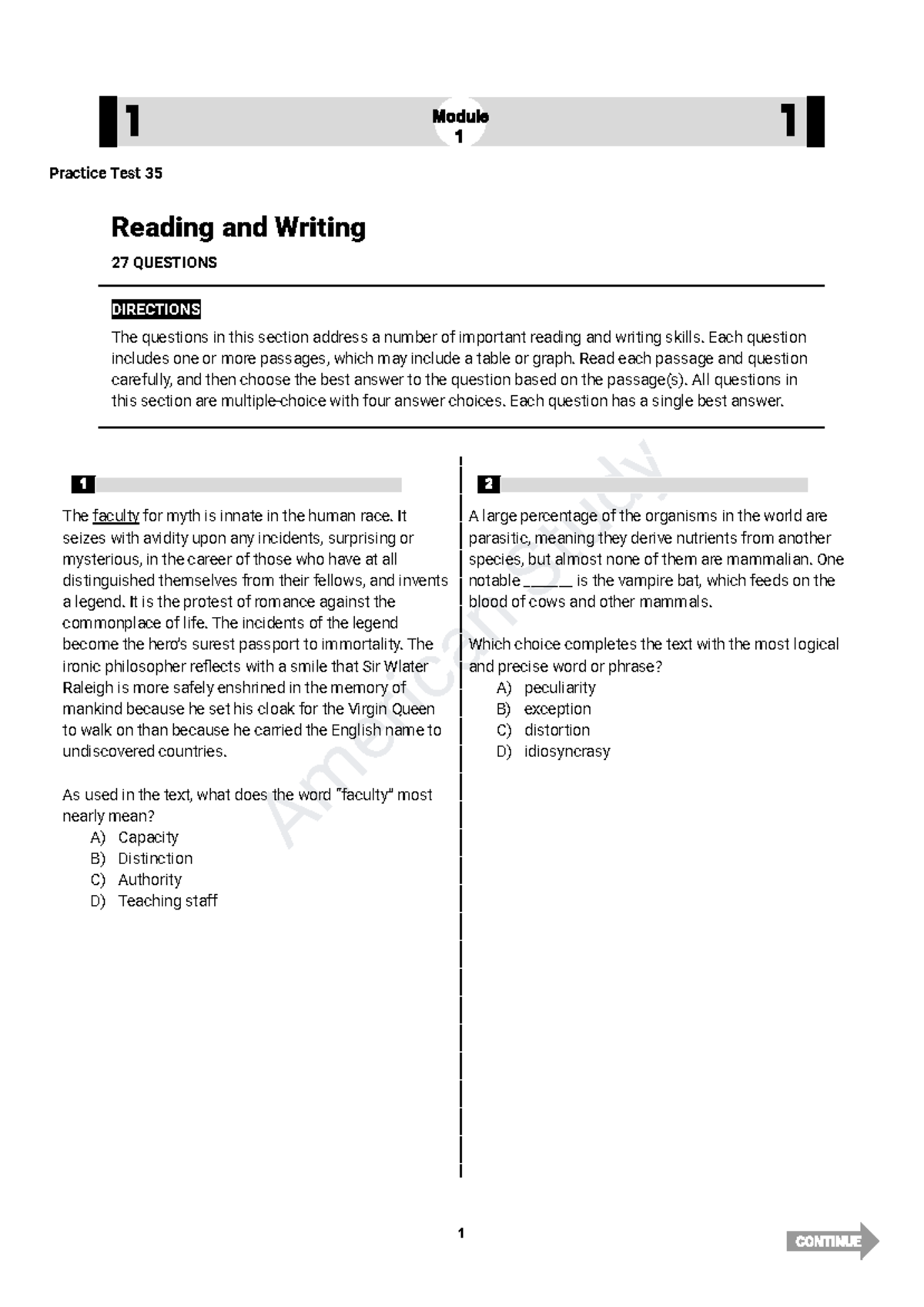 35. Practice TEST 35 - American Study Practice Test 35 Reading and ...