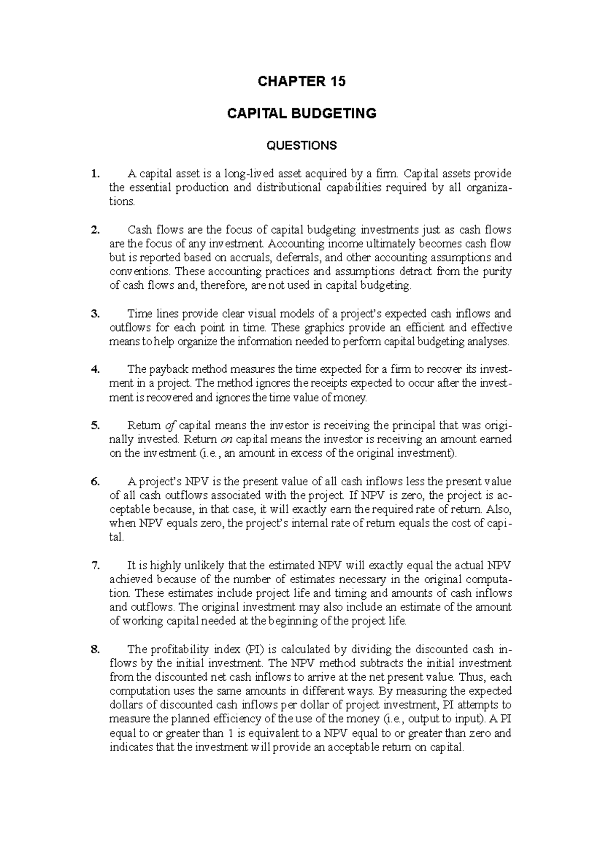 C15 - KEY TO CORRECTION FOR COST ACCOUNTING BY KINNLEY - CHAPTER 15 ...