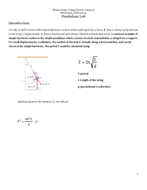 Lab 5 PHY 2048L - LAB - Lab Lab partner-1: Giovanna Burigatto ID: Lab partner-2:Abigail Fardin ...