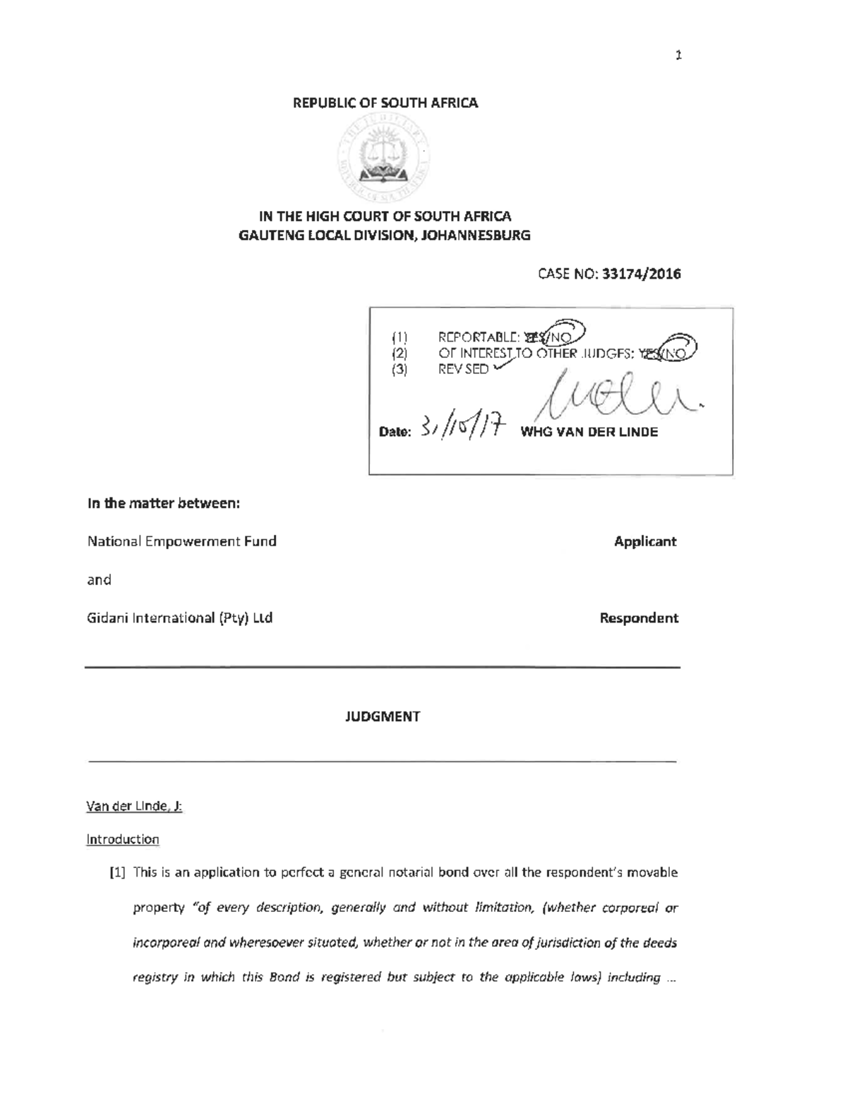 315 - Case law - CSL2601 - Studocu