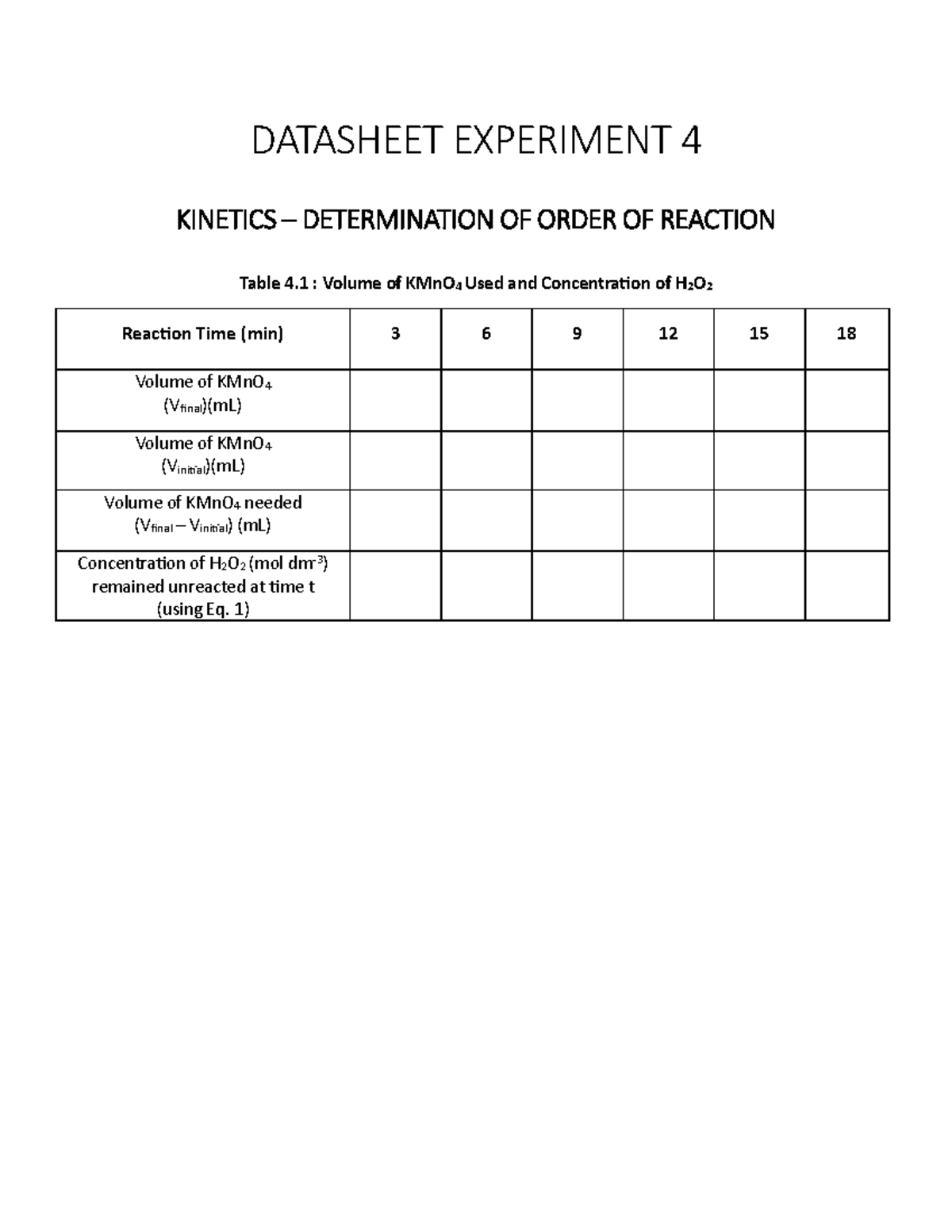 Datasheet Experiment 4 - Diploma in science - DATASHEET EXPERIMENT 4 ...