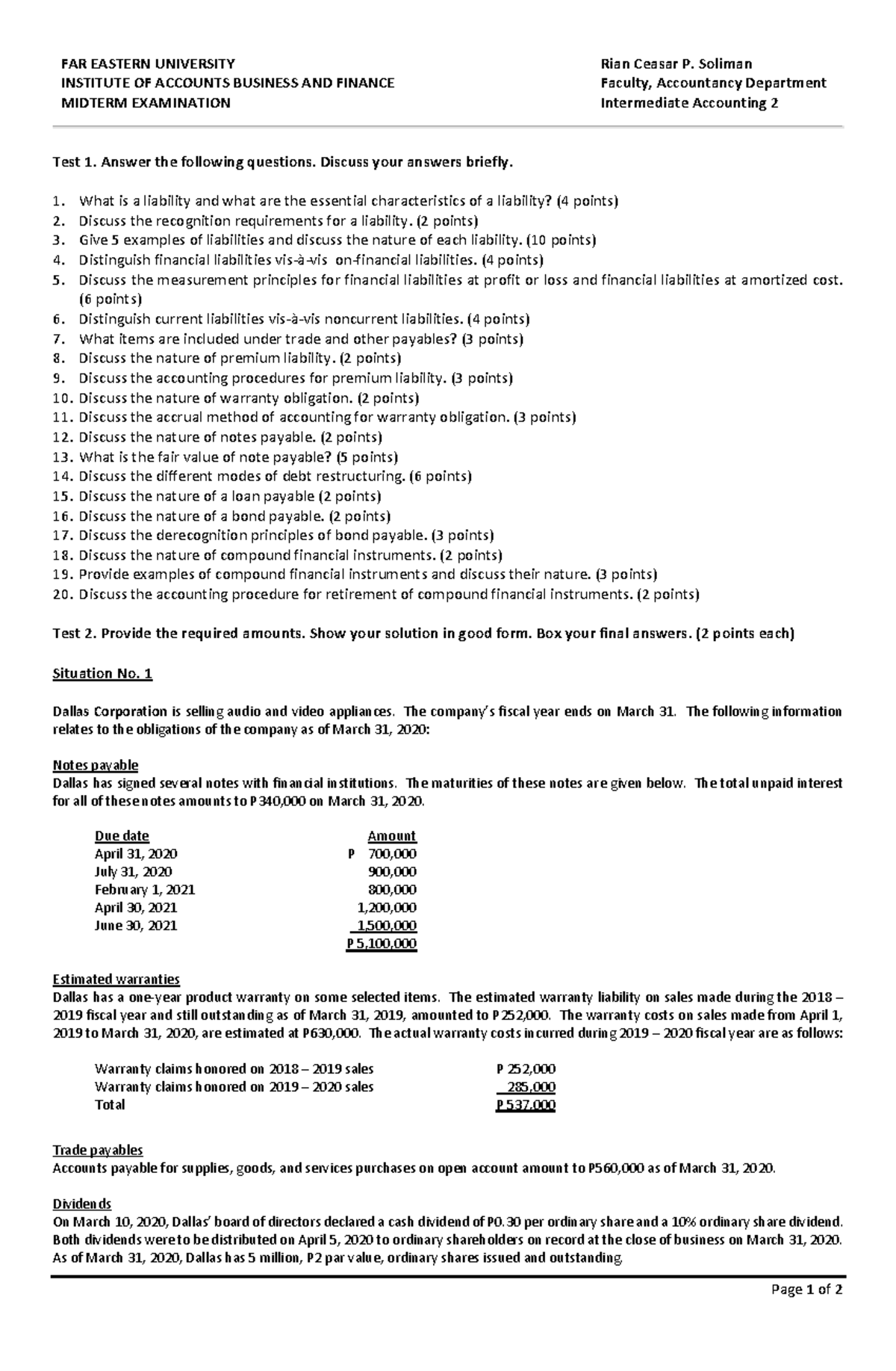 Intermediate Accounting 2 Warning Tt Undefined Function 32 Warning