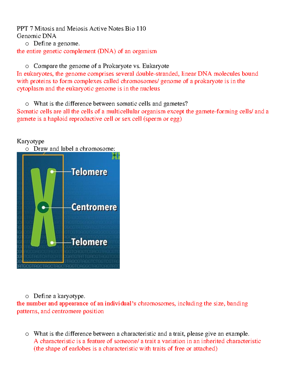 PPT 7 Mitosis and Meiosis - the entire genetic complement (DNA) of an ...