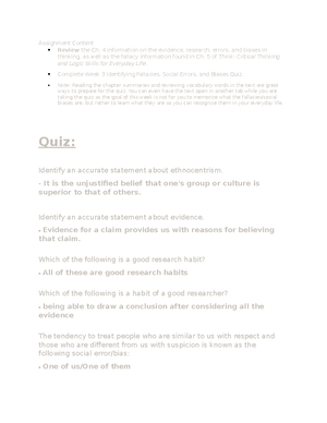 Hum115 v10 wk5 reflection template - Wk 5 – Summative Assessment ...