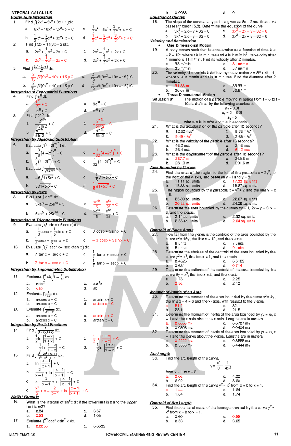 NOV 2020 MATH PAGE 11 - Study - MATHEMATICS TOWER CIVIL ENGINEERING ...