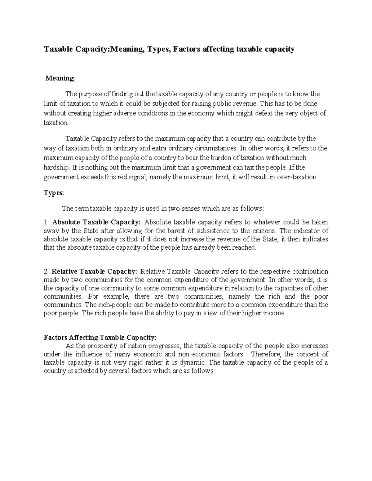 1626664712 - notes - Taxable Capacity:Meaning, Types, Factors affecting ...