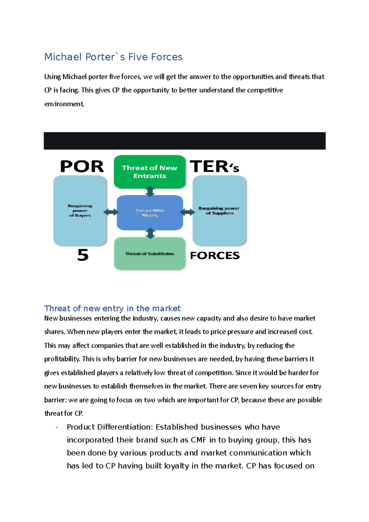 Michael Porter int - Michael Porter`s Five Forces Using Michael porter ...