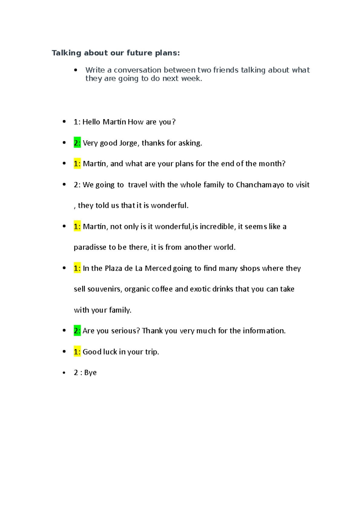 (ACV-S08) Homework - Conversation ingles 2 - Talking about our future ...