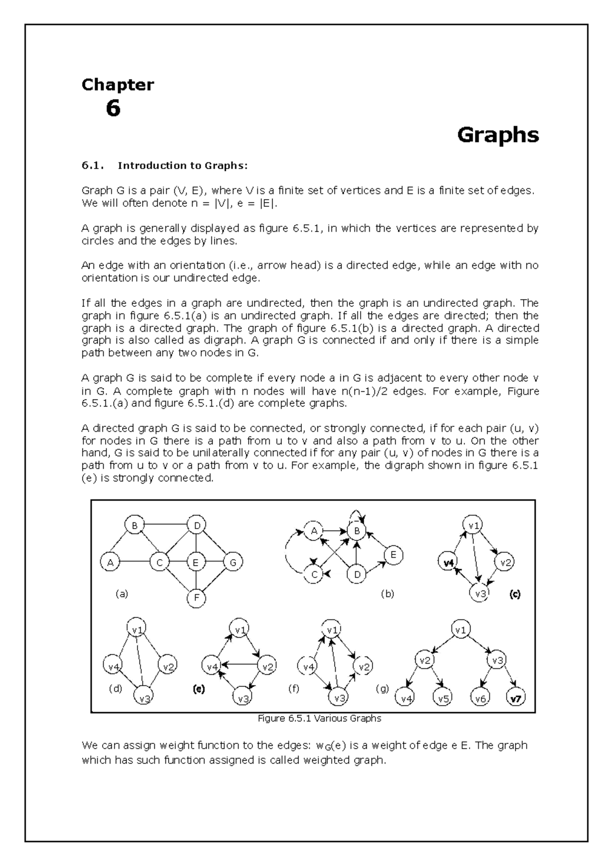 202003 251324427168 himanshu Graphs - Chapter 6 Graphs 6. Introduction ...