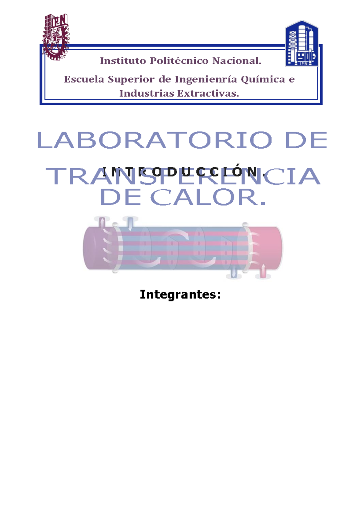 Introducción práctica 1 laboratorio de transferencia de calor ...
