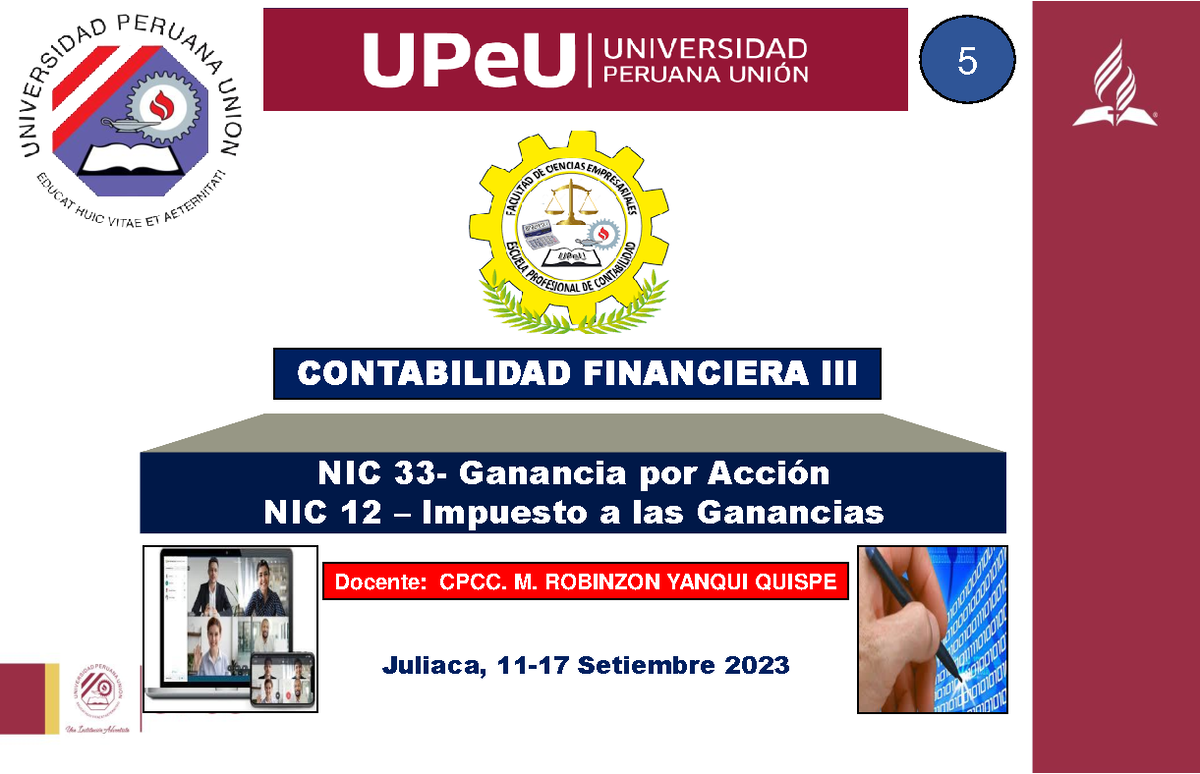 5-Material-NIC 33-Ganancia por Accion-NIC 12 Impto Gan-E - ####### NIC 33- Ganancia por AcciÛn ...