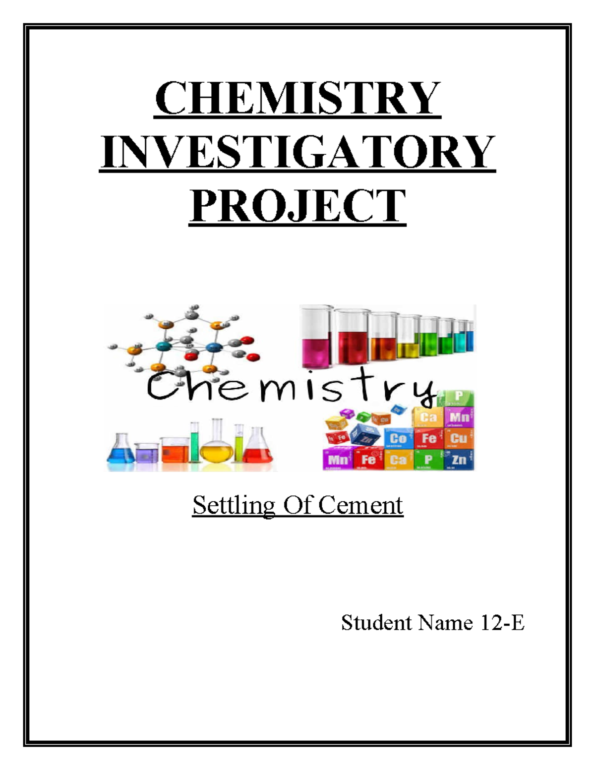 453348811 Class 12th chemistry project on settling of cement 1 docx ...