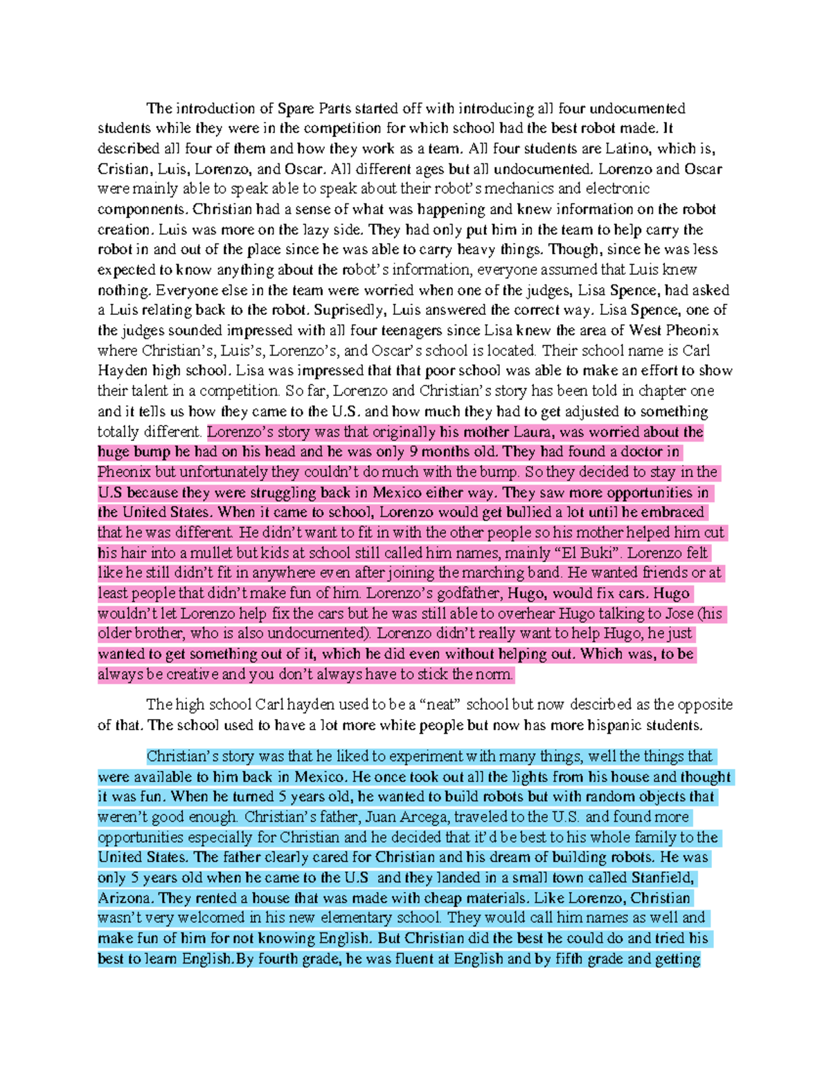 Spare Parts Entry #1 - The introduction of Spare Parts started off with ...