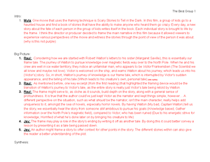 Frankenstein Final Assessment - Frankenstein Final Assessment Artie ...