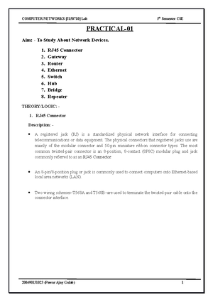 CN Practical Index - SITARAMBHAI NARANJI PATEL INSTITUTE OF TECHNOLOGY ...