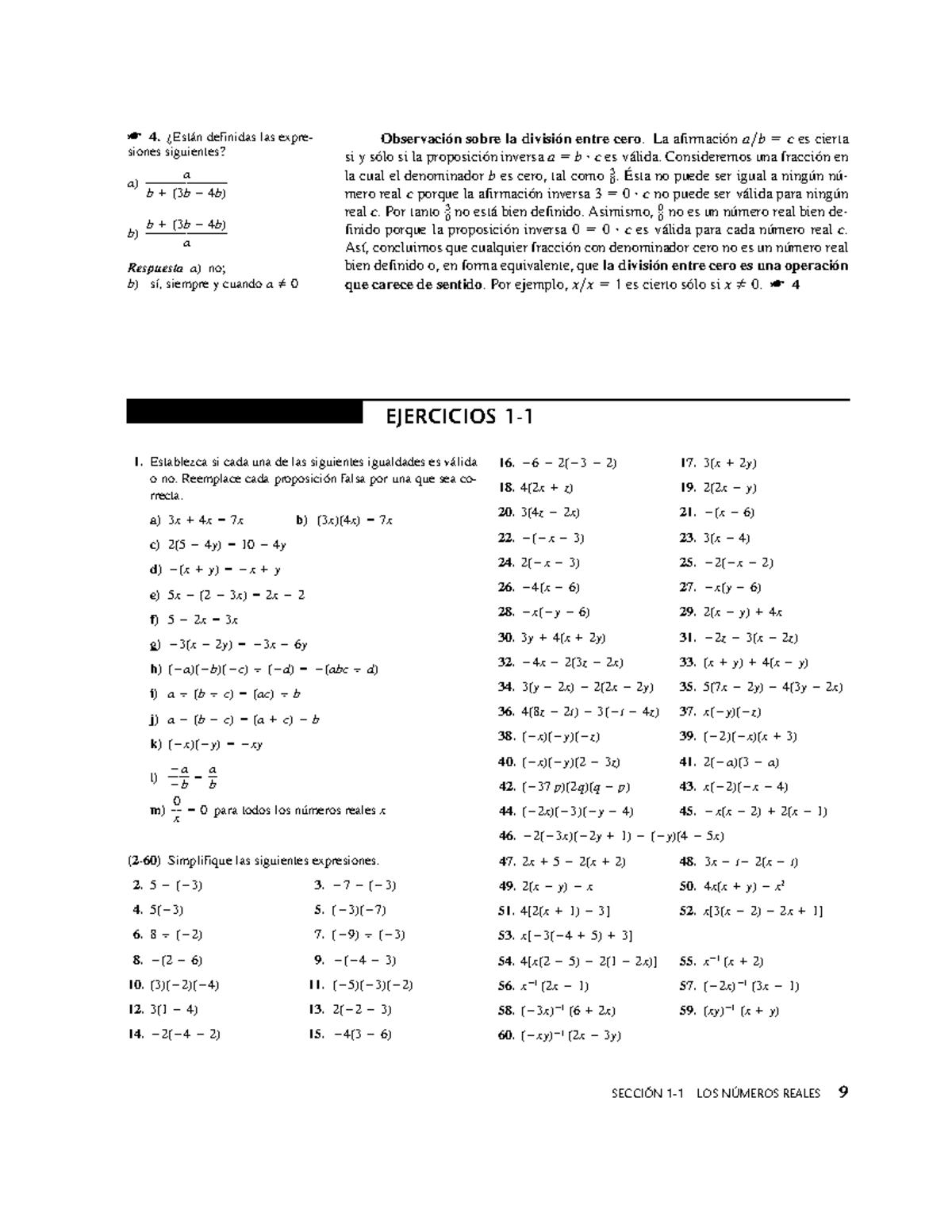 1 Propiedades - Algebra - 1. Establezca si cada una de las siguientes ...