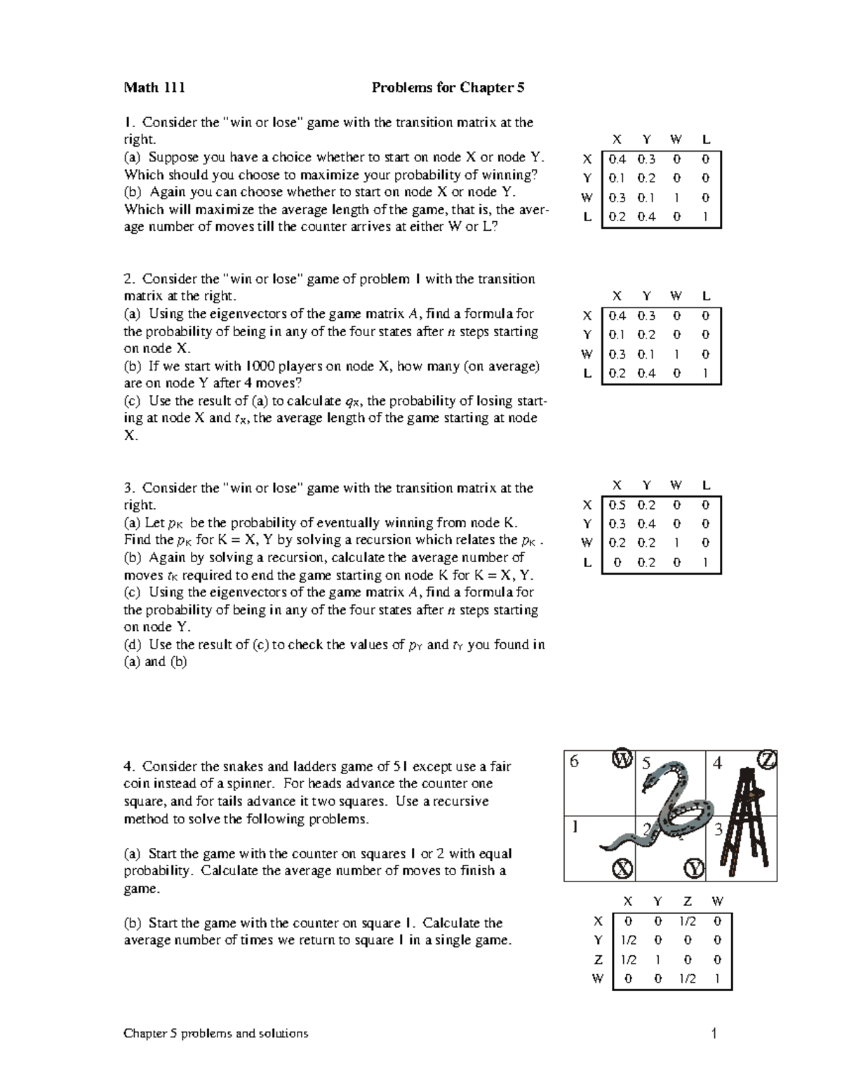 Chp5Problems&Solutions - Math 111 Problems for Chapter 5 1. Consider ...