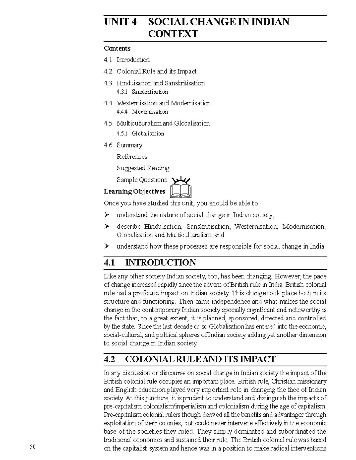 Unit-4 - Social change in India - UNIT 4 SOCIAL CHANGE IN INDIAN ...