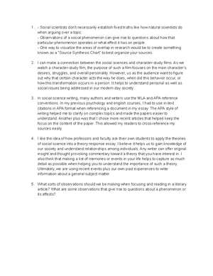 English 101 Reflection Final - Final Reflection: After taking this ...