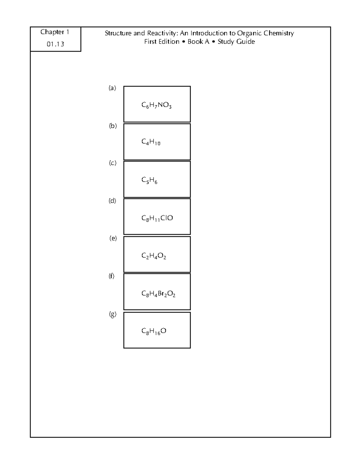 CH. 1 Book Answer Key - Structure and Reactivity: An Introduction to ...