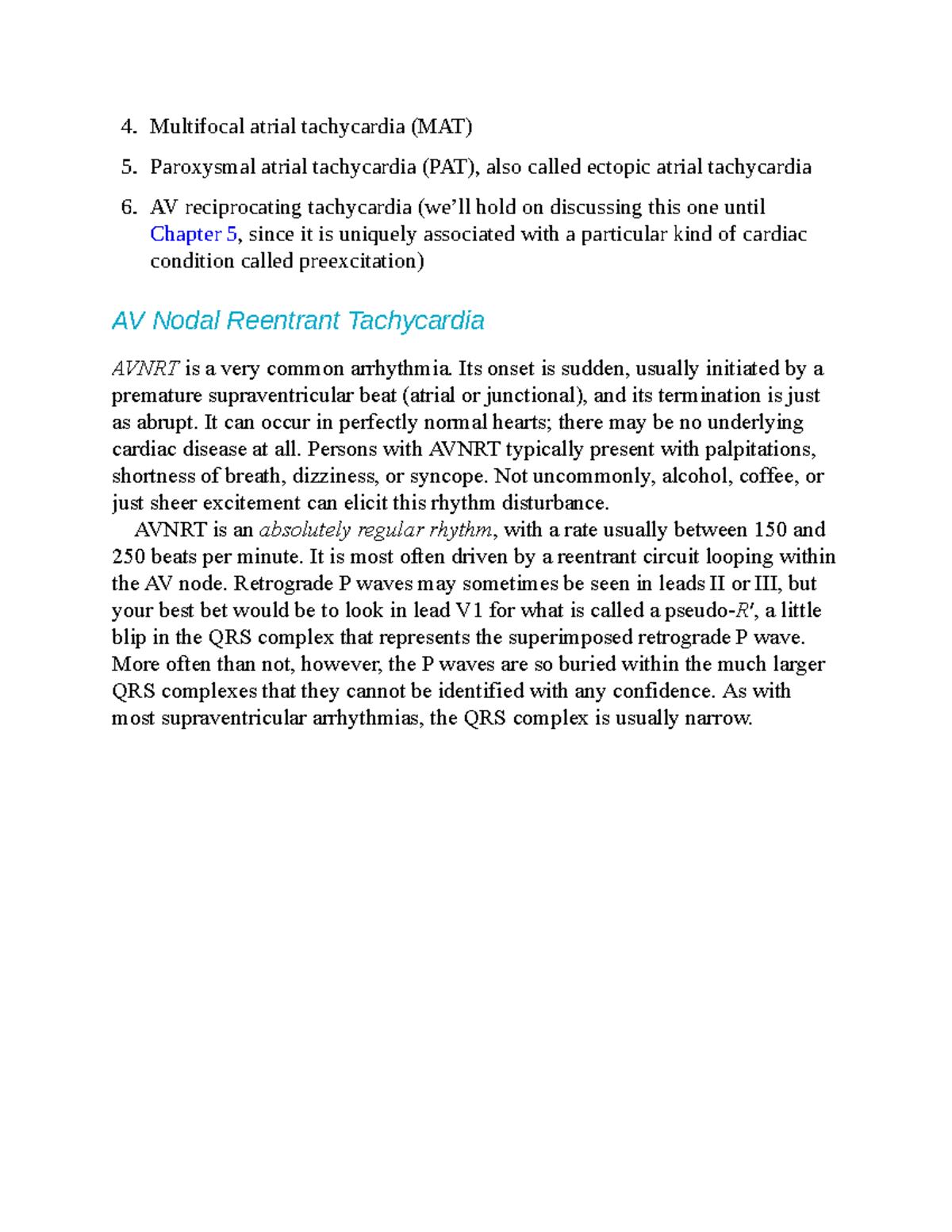 The only EKG-49 - The only EKG - Multifocal atrial tachycardia (MAT ...