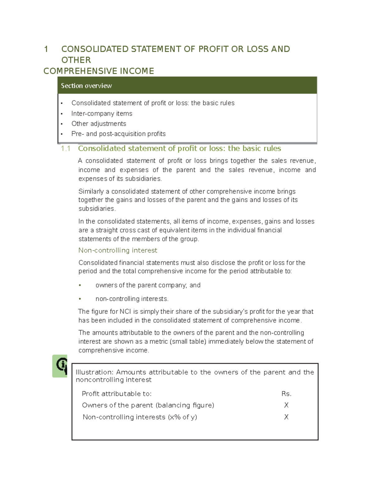 Consolidated Statement Of Profit Or Loss and Other - 1 CONSOLIDATED ...