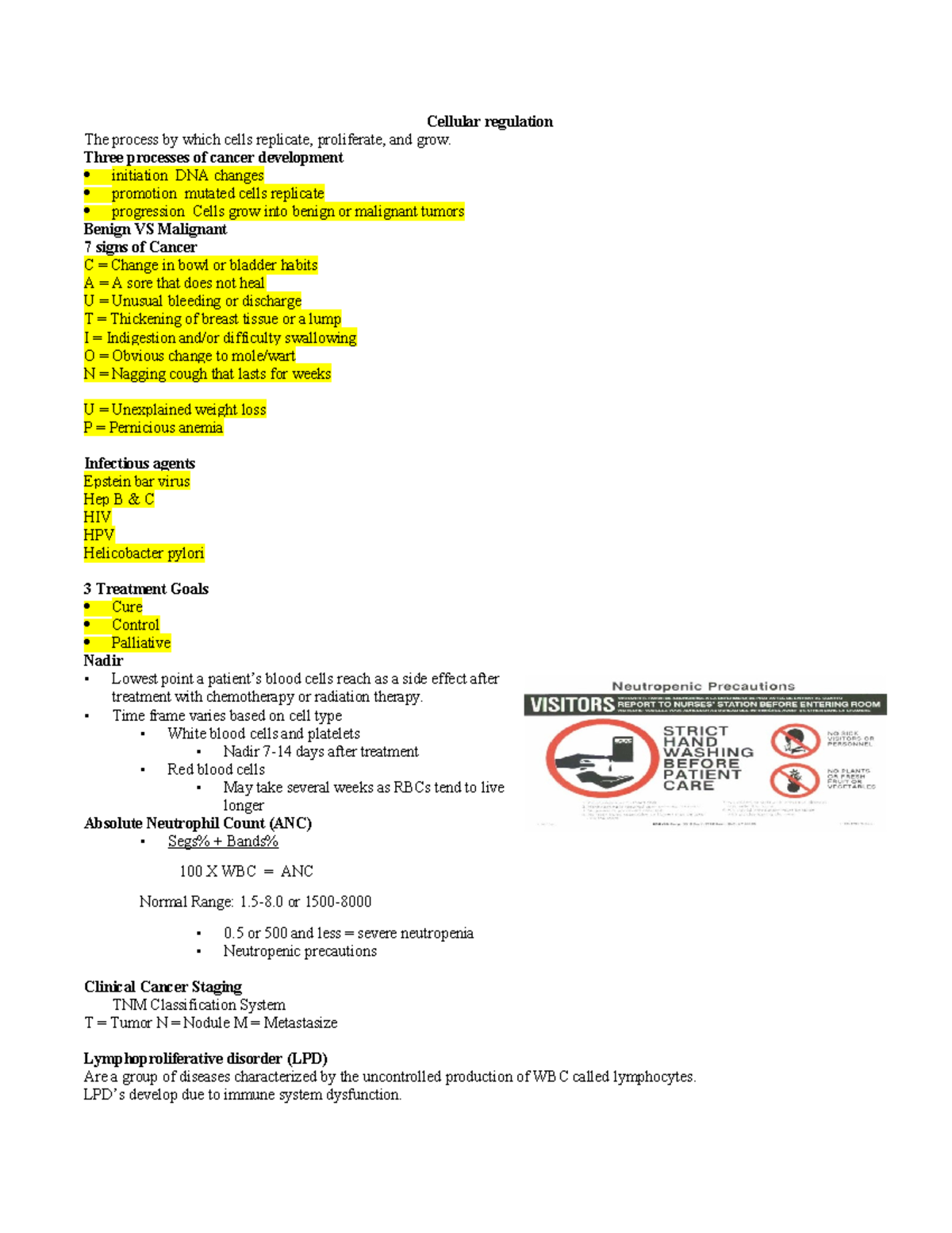 Cellulr regulation - NOTES Taken for class - Cellular regulation The ...