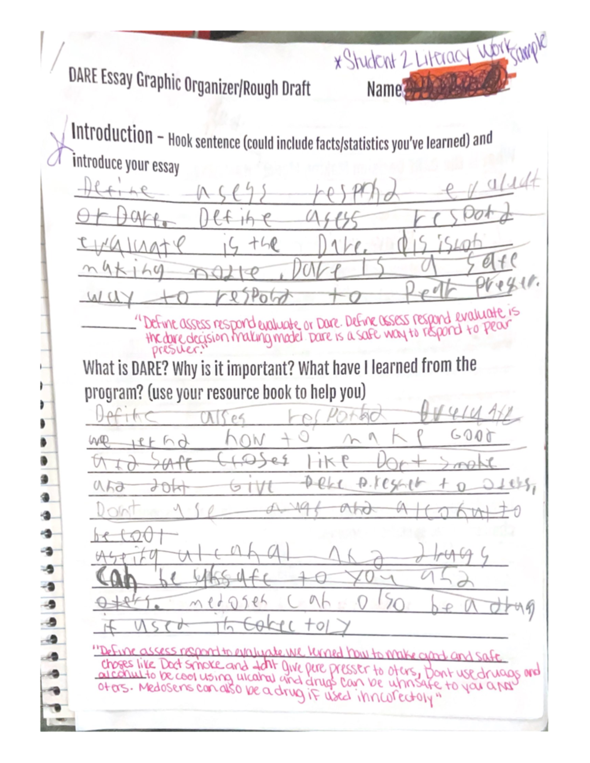 Task 3 edtpa Student 2 Literacy - EDUC 4750 - Studocu