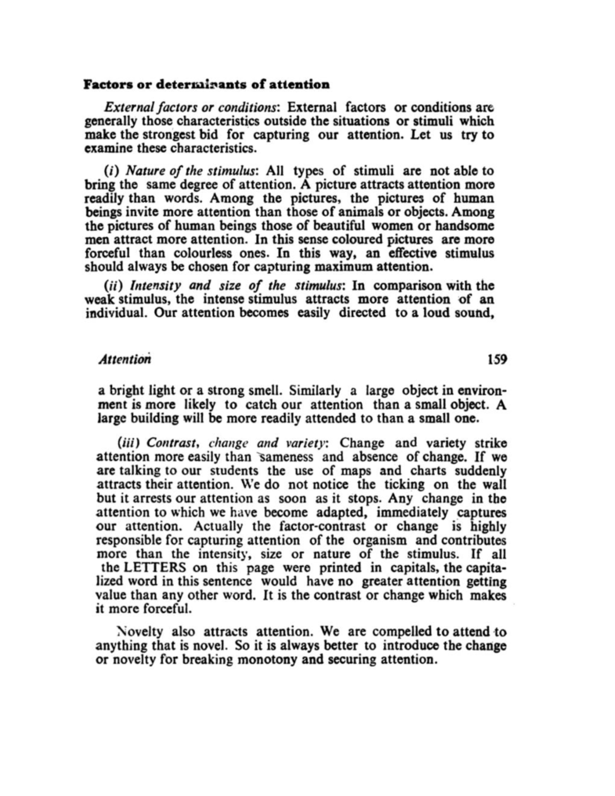 Copy of Factors SK Mangal - Factors or determinants of attention ...