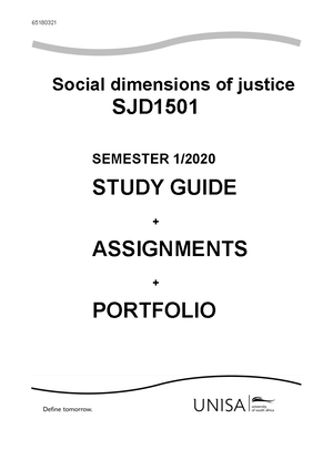 SJD1501 (777787) - assignment 7 - Name: Itumeleng Minnaar Student no ...
