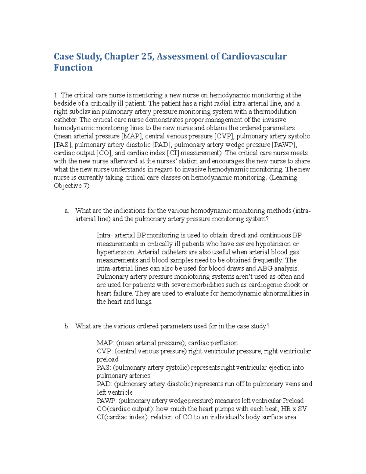 Case Studies Ch 25 - Case Study, Chapter 25, Assessment of ...