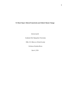 PHL 218 Week 5 - Ethical Frameworks in the Creation of the Paris ...