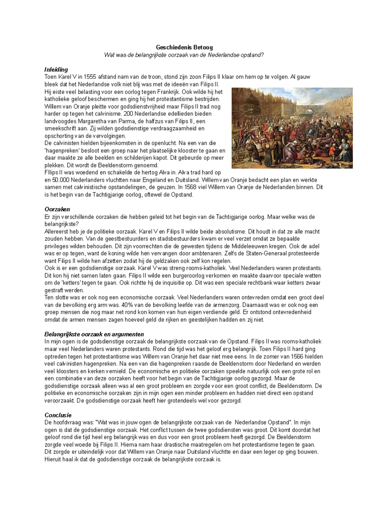 Geschiedenis betoog - Geschiedenis Betoog Wat was de belangrijkste ...