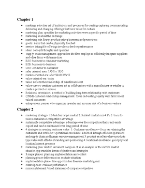 Chapter 9 Segmentation, Targeting, Positioning - Brian Yuan Mkt 3000 ...