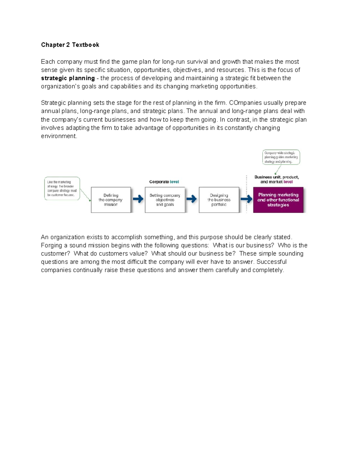 Chapter 2 Textbook - Chapter 2 Textbook Each company must find the game ...