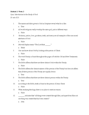 Quiz Introduction to the Study of Salvation - THEO 104 - Module 6: Week ...
