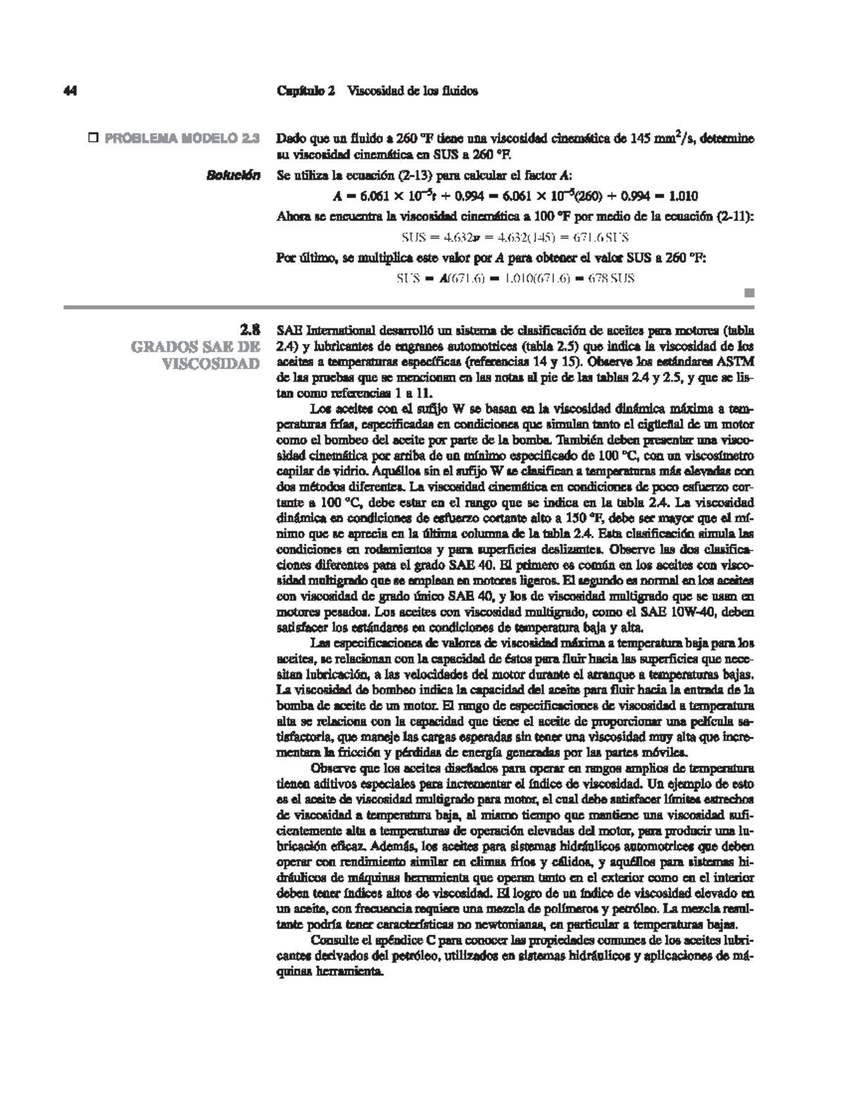 Grados SAE - ISO de Viscosidad - mecánica de fluidos - Studocu