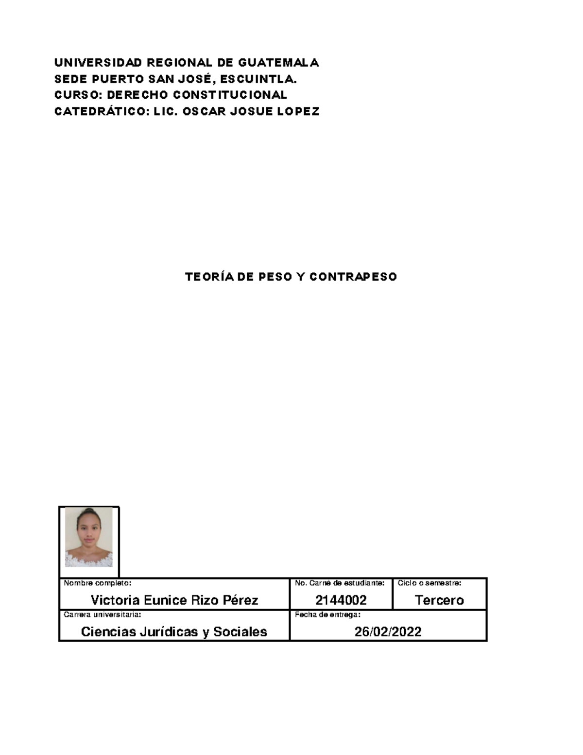 Investigación sobre teoria- Victoria Rizo - UNIVERSIDAD REGIONAL DE ...