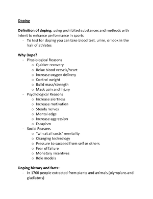 Kines 100 Reading Guide and Lecture Questions - MODULE 1 Reading Questions What is the ...